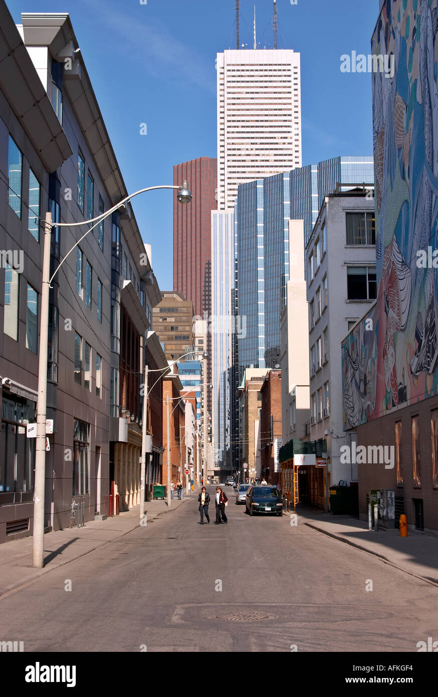 Downtown Toronto street Stock Photo - Alamy