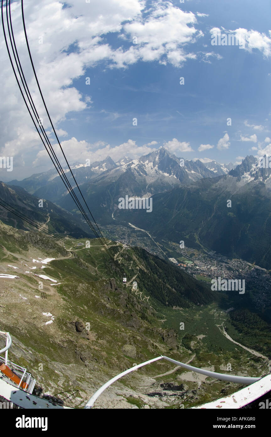 The Brevent telecabine, Chamonix Stock Photo - Alamy