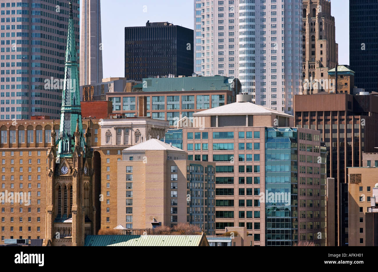 Beautiful view downtown toronto skyscrapers hi-res stock photography ...