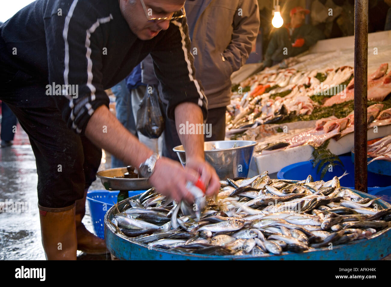 The fish market in Karakoy, Istanbul, Turkey Stock Photo - Alamy