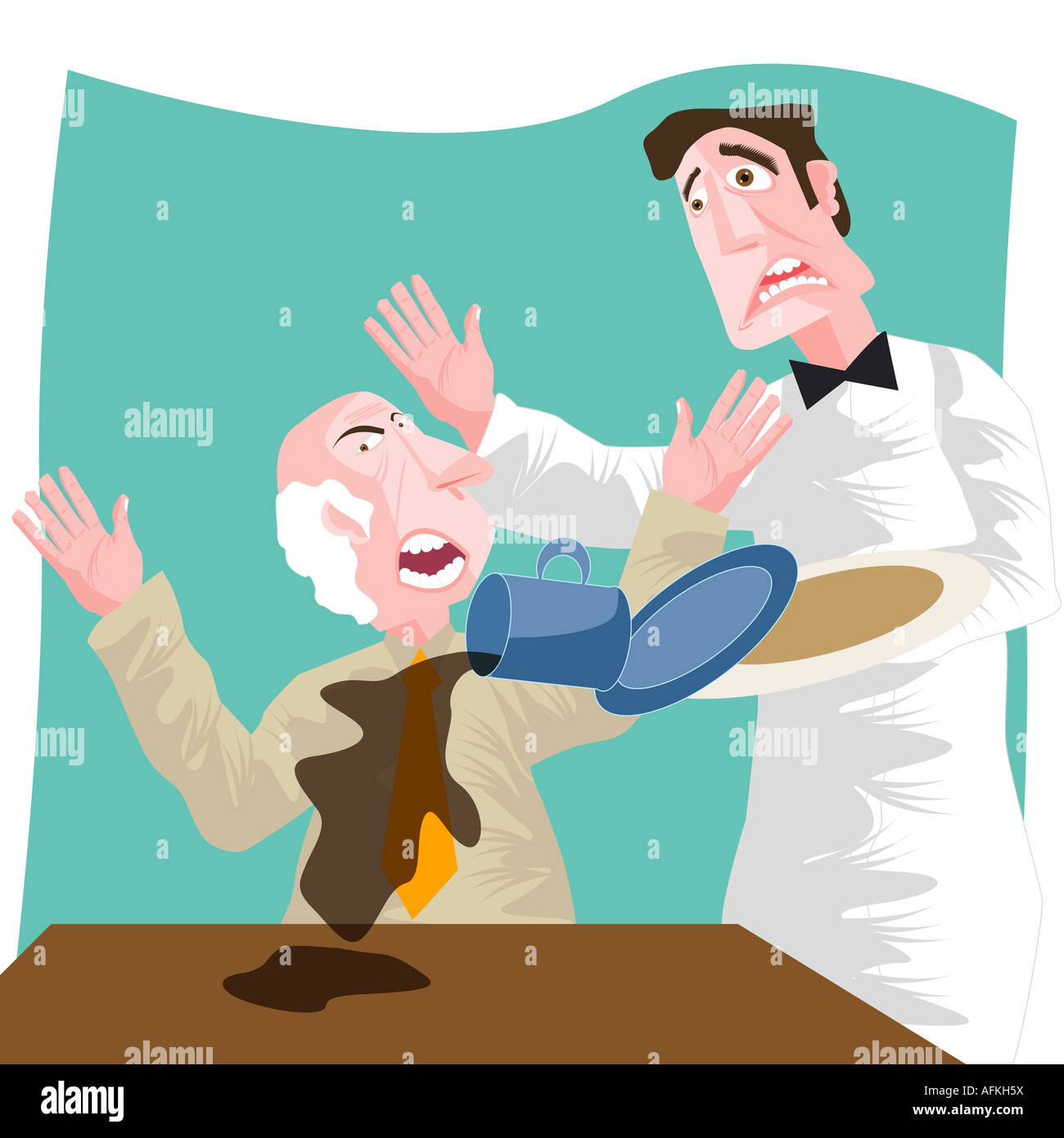 Waiter accident hi-res stock photography and images - Alamy