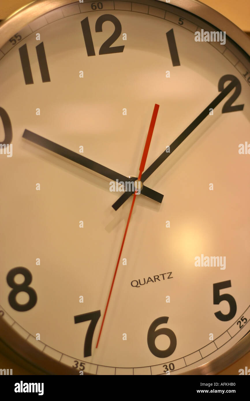 Clock face dial close up Stock Photo - Alamy