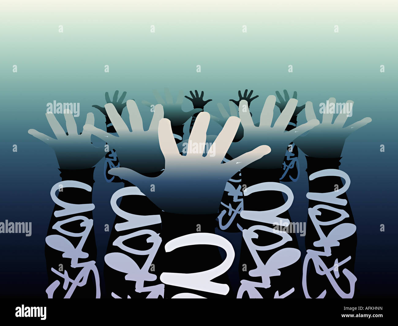 Group of human hands Stock Photo - Alamy