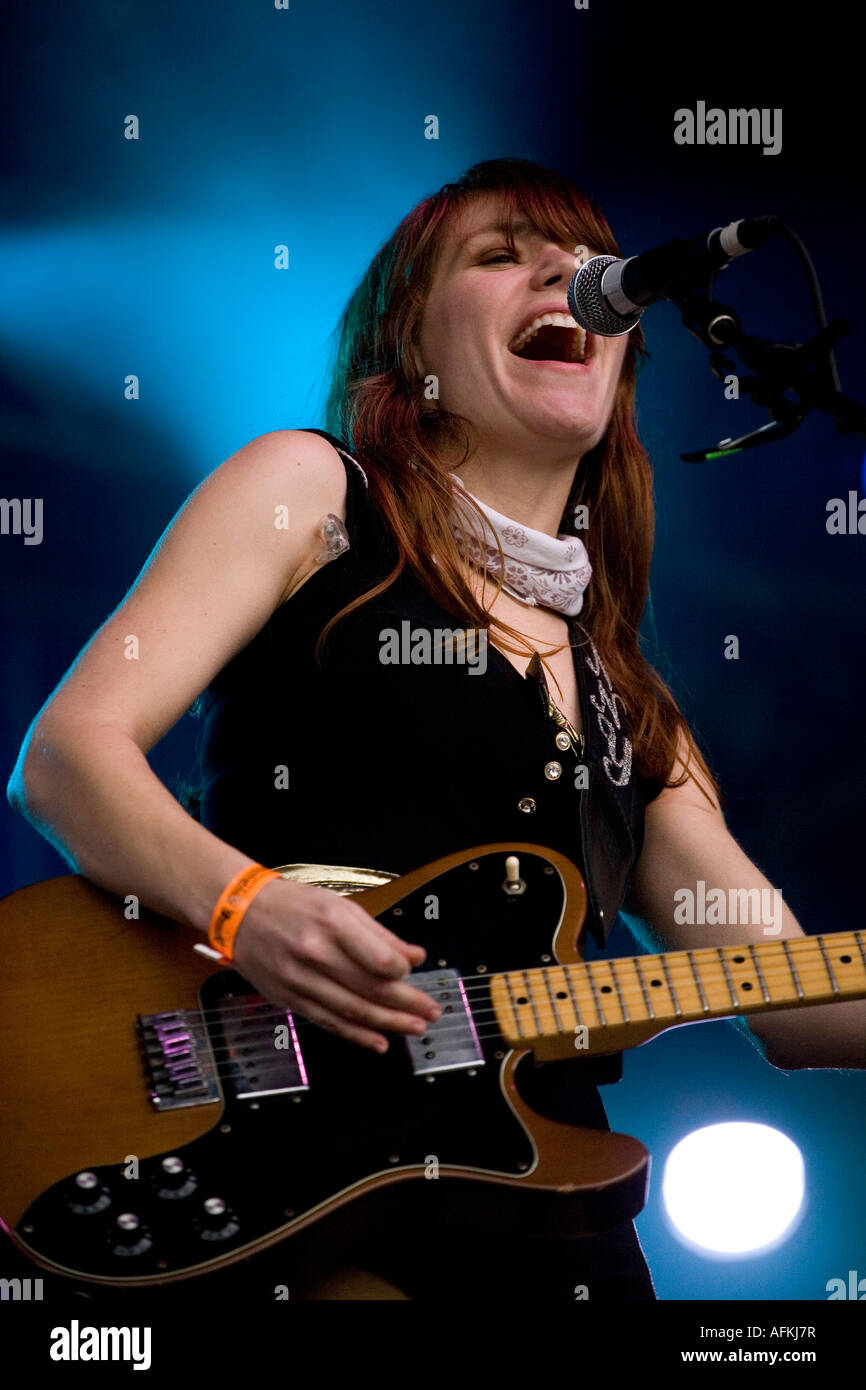 Rilo Kiley Singer Jenny Lewis On Stage At Connect Music Festival In