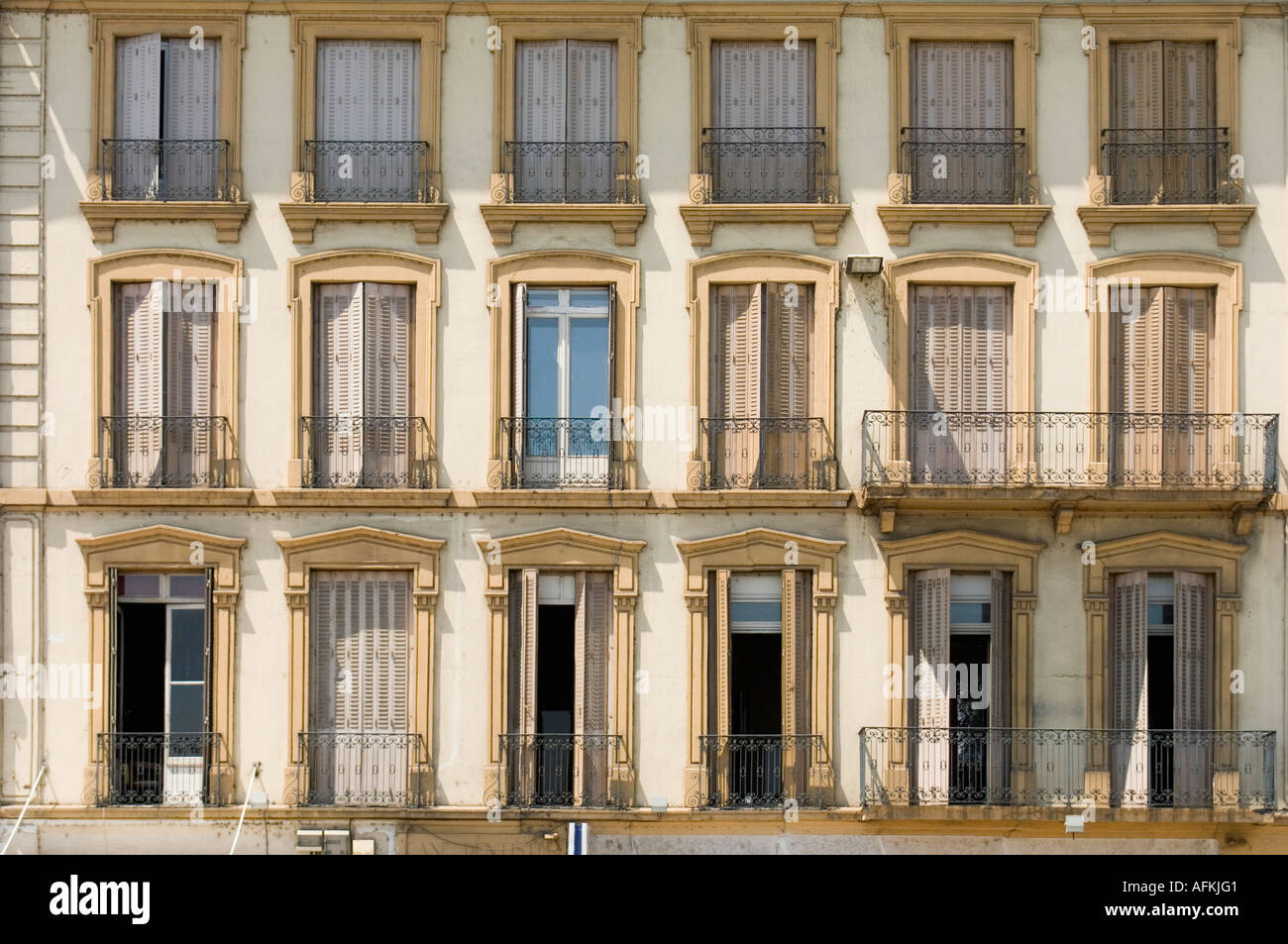 Traditional French town architecture, Macon, Burgundy, France Stock ...