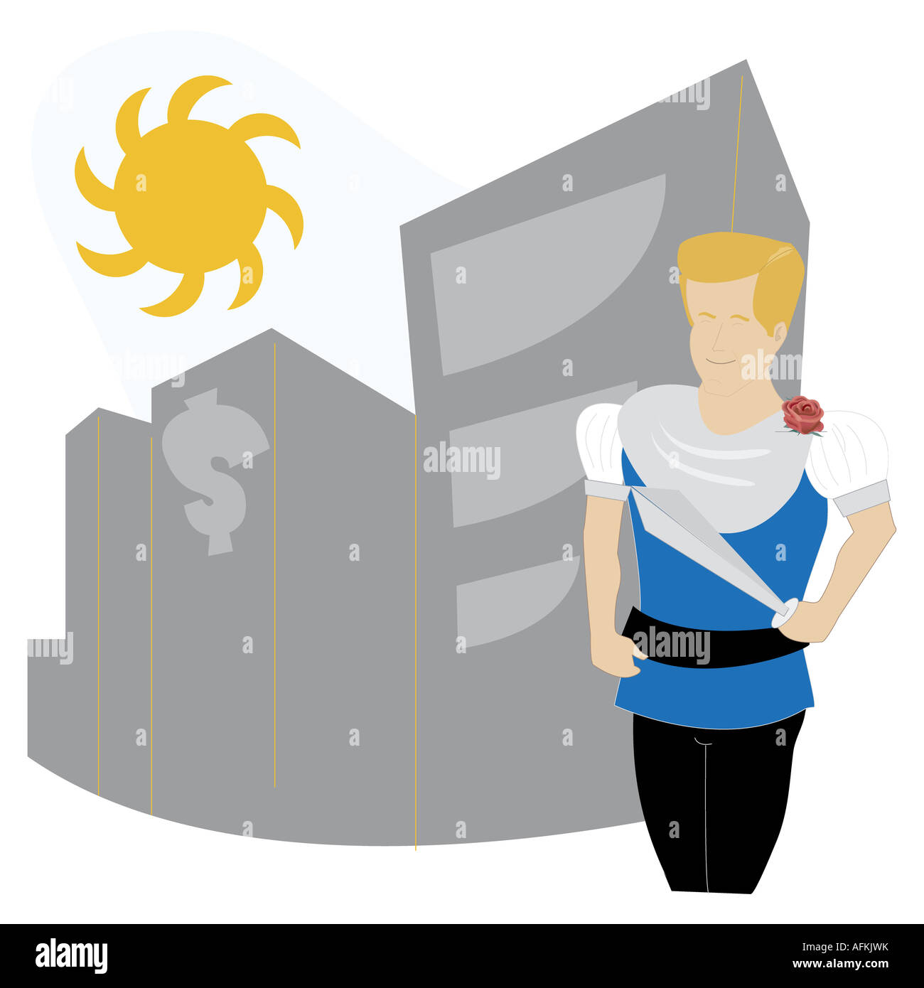 Men in front of a building Cut Out Stock Images & Pictures - Alamy