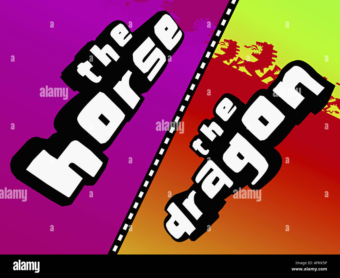 Text on a colored background Stock Photo - Alamy