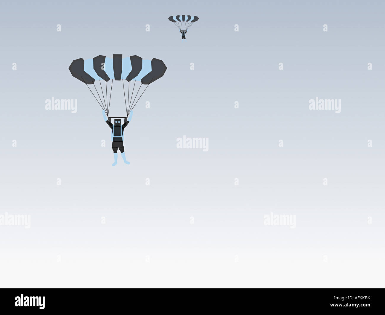 Parachuting down hi-res stock photography and images - Alamy