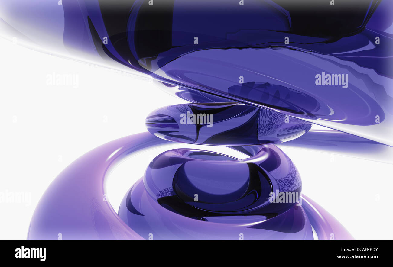 Purple abstract spiral pattern on a white background Stock Photo - Alamy