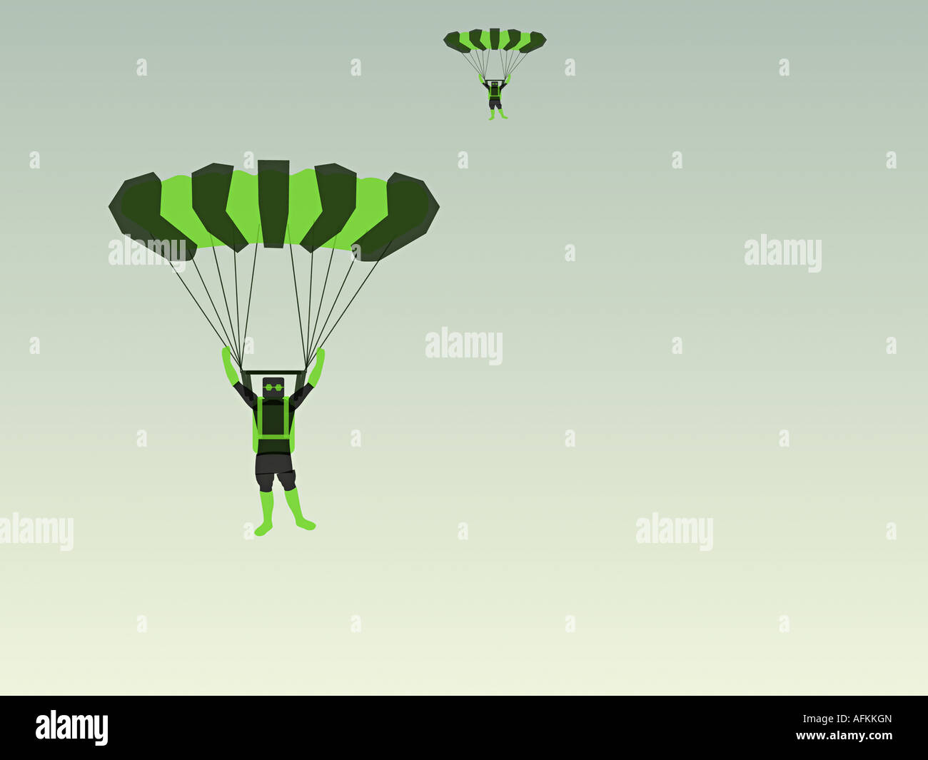 Parachuting down hi-res stock photography and images - Alamy