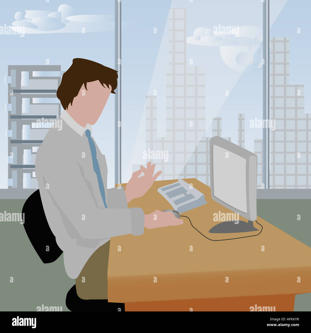 Someone using keyboard computer hi-res stock photography and images - Alamy