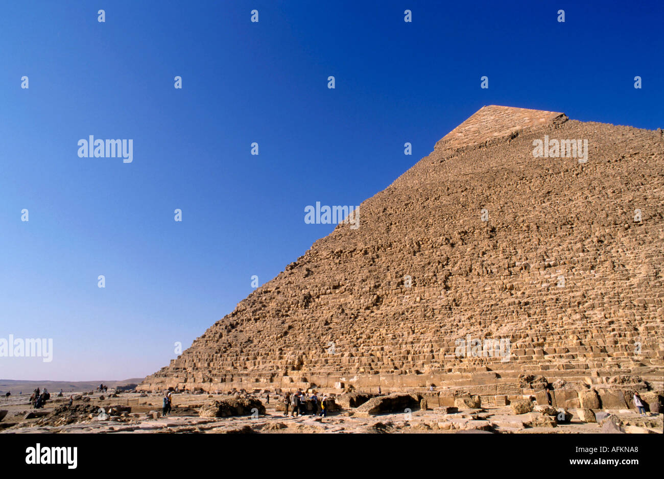 View of The Khephren Pyramid, Giza, Cairo, Egypt Stock Photo - Alamy