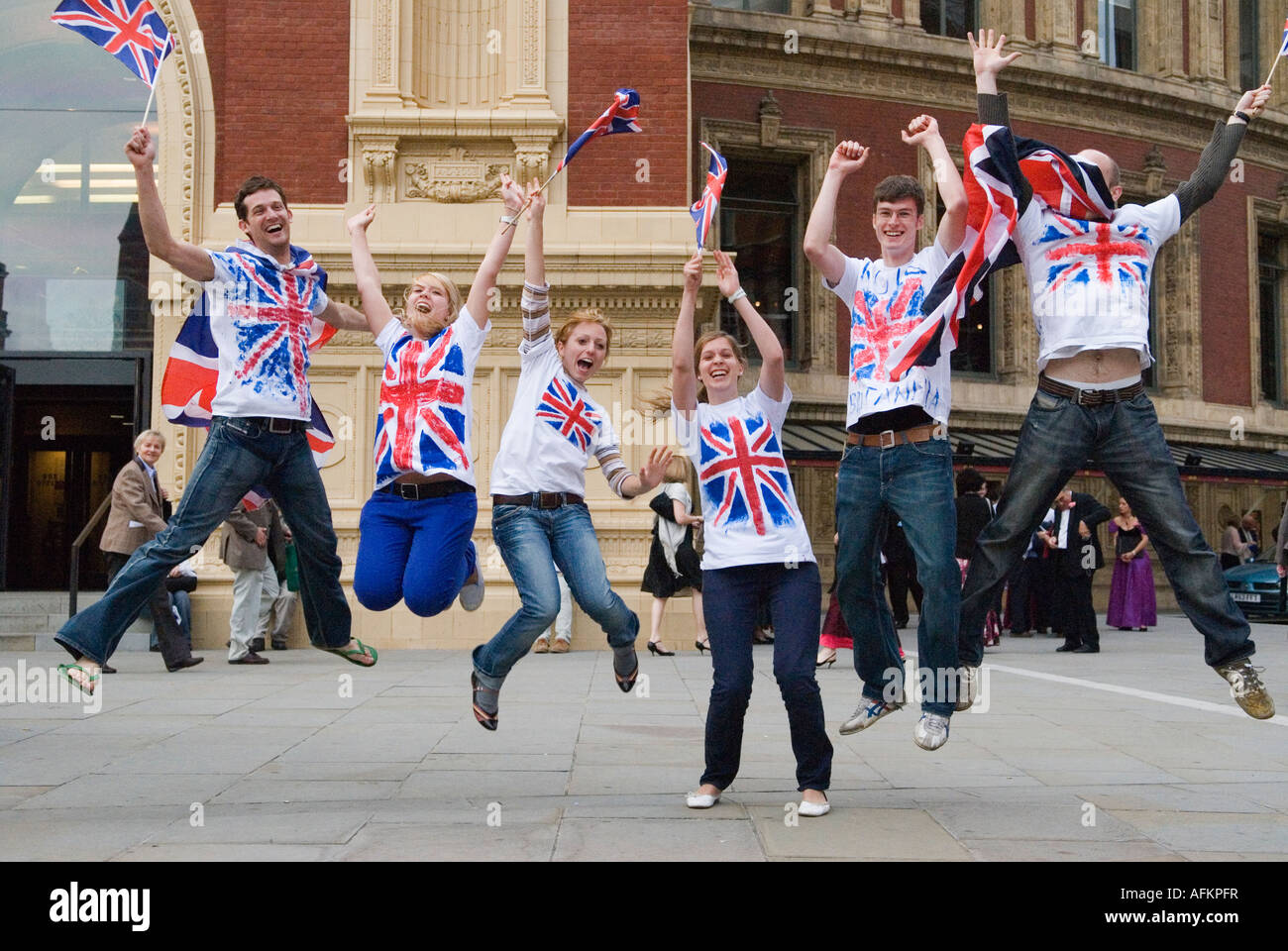 Royal fans flags hi-res stock photography and images - Alamy