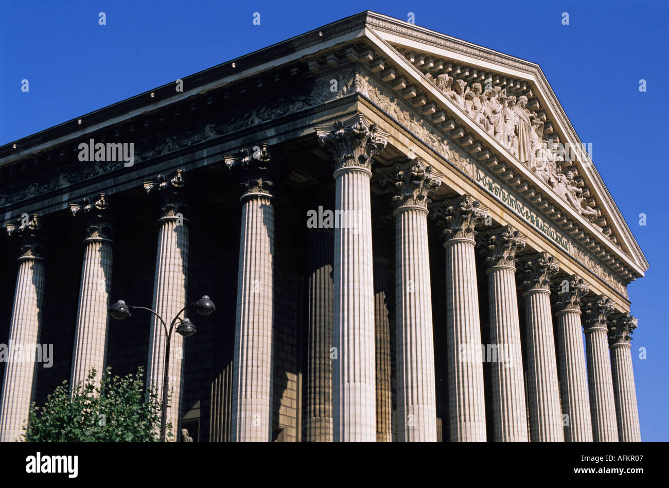 Columns outside La Madeleine church, Paris, France Stock Photo - Alamy
