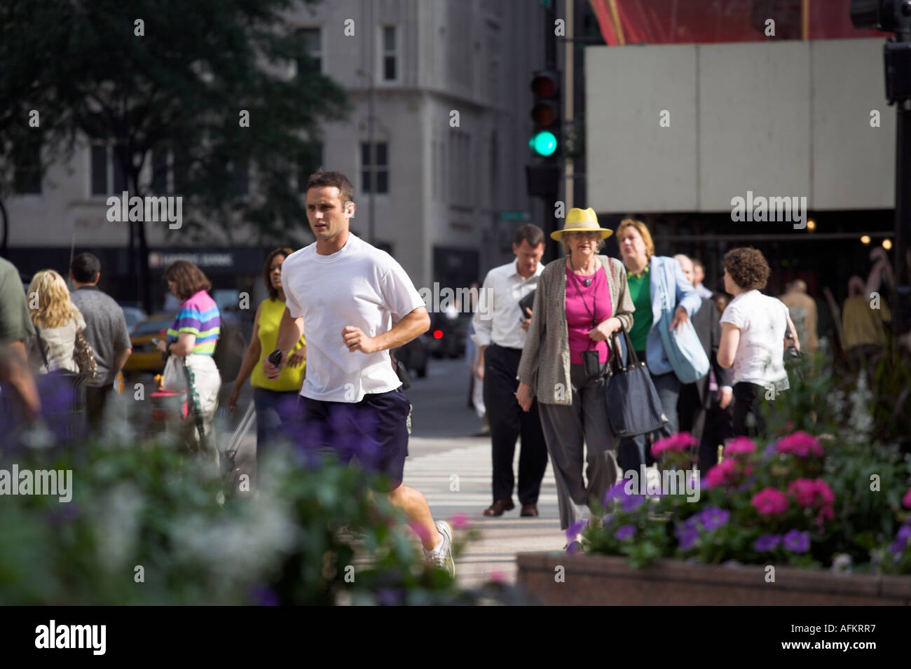 Usa road street central centre center downtown hi-res stock photography ...