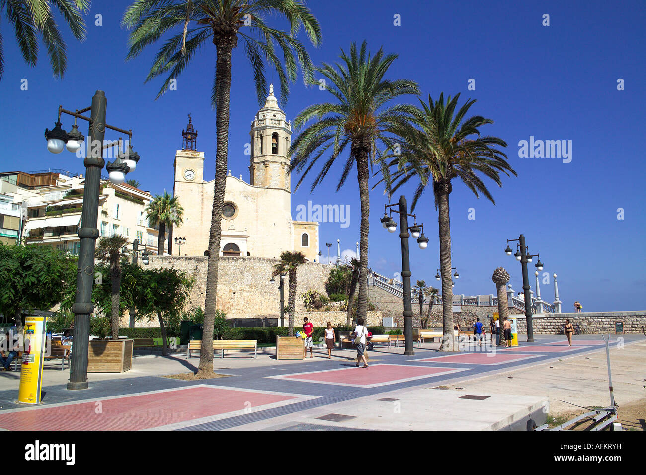 Sitges in Spain Stock Photo - Alamy