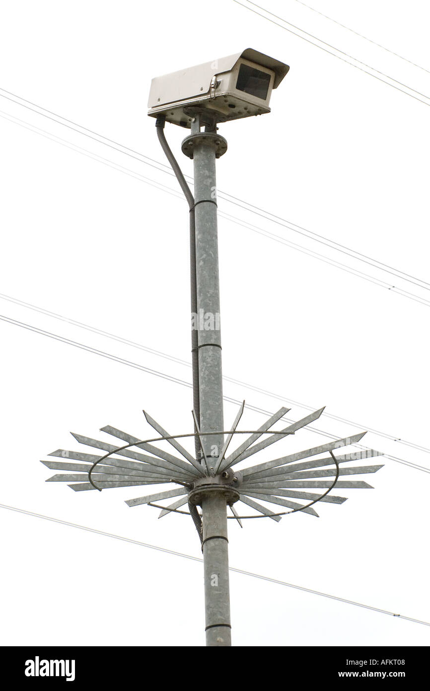 Closed circuit television camera with white background Stock Photo - Alamy