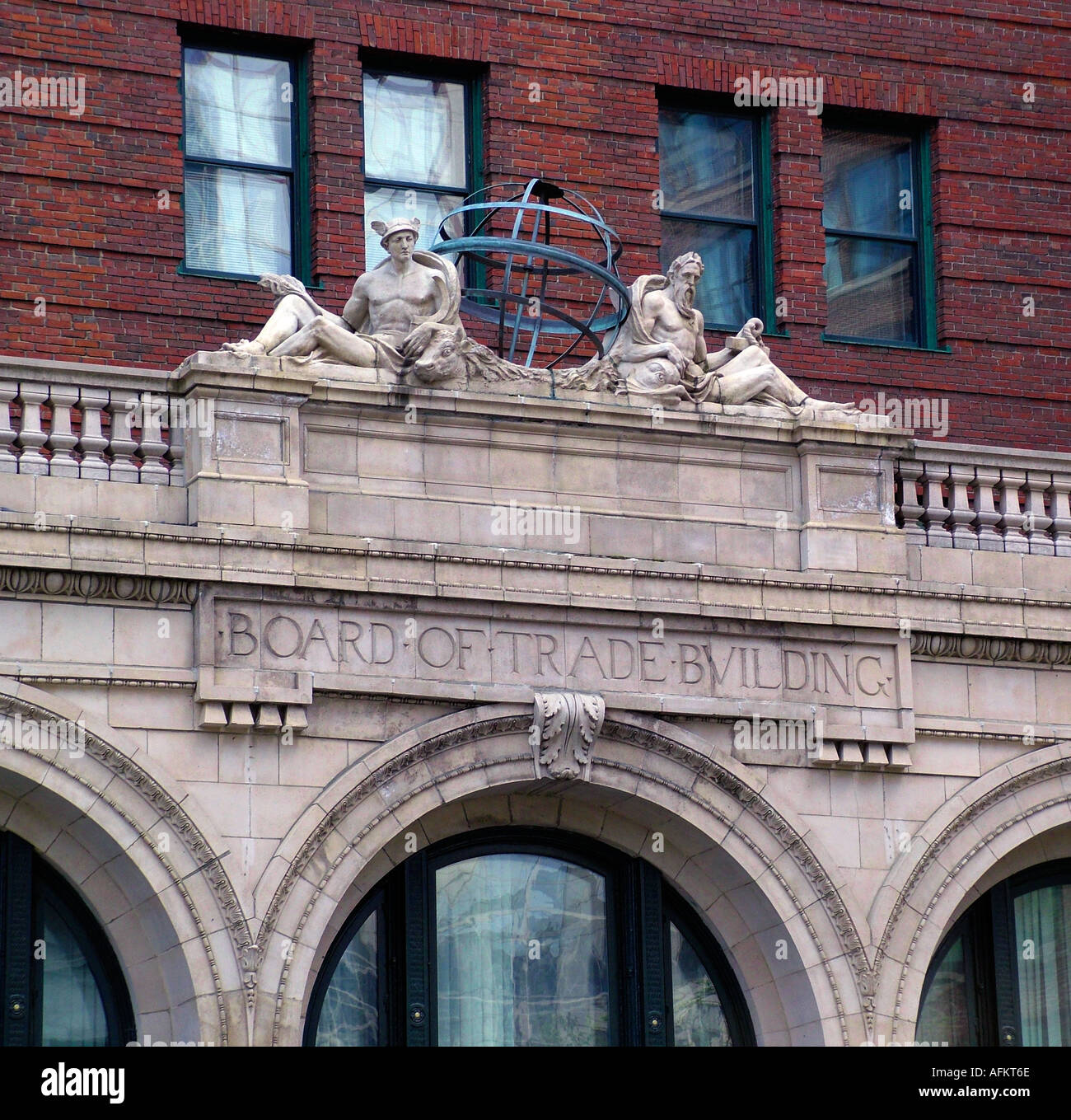 Historic Board of Trade building downtown Boston MA USA Stock Photo - Alamy