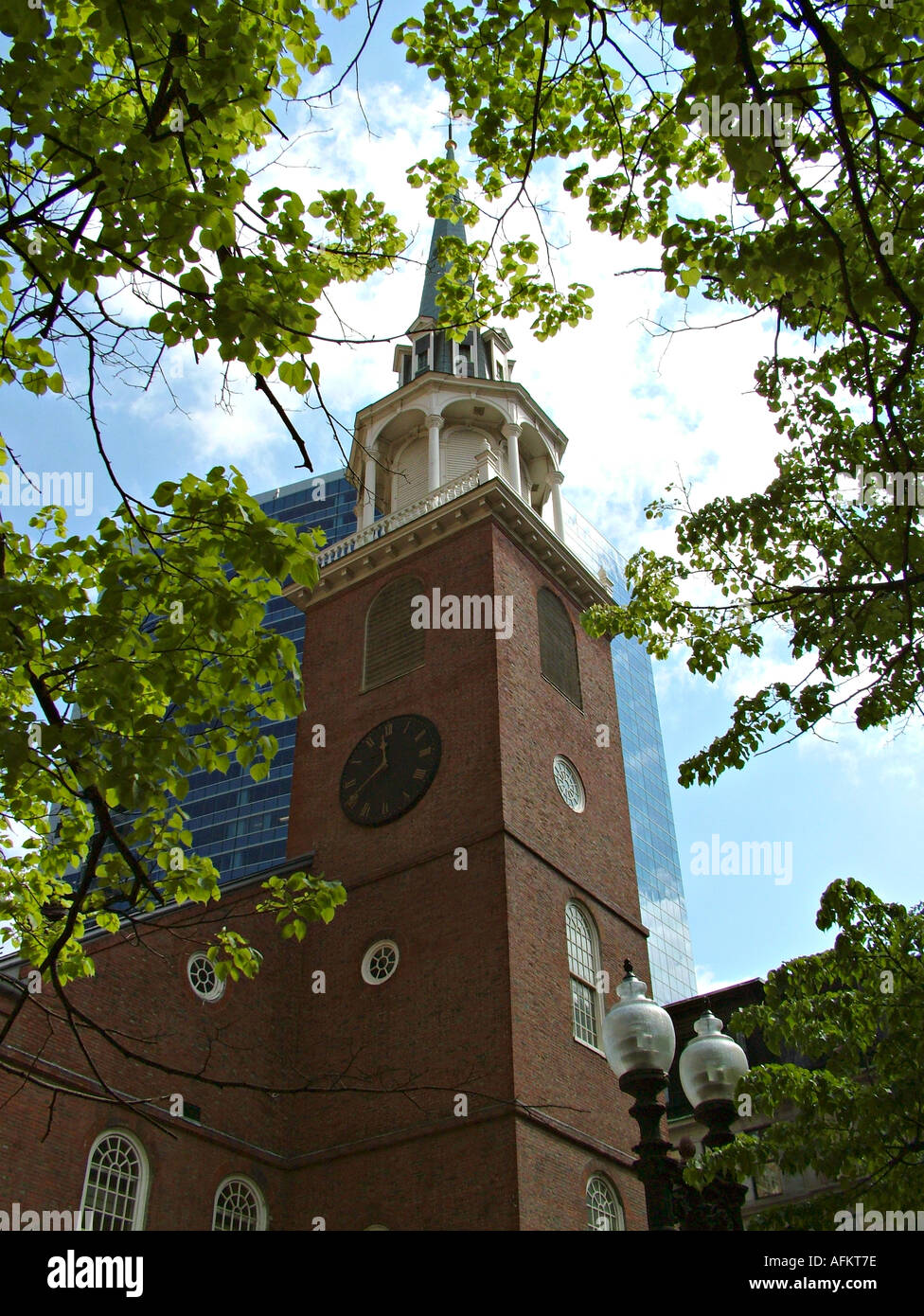 Historic church in downtown Boston MA USA Stock Photo - Alamy