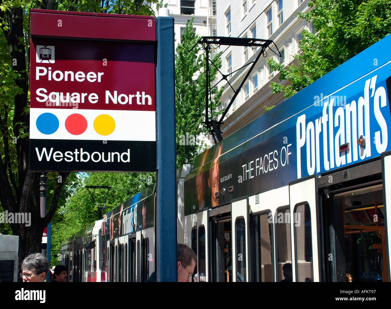 Portland MAX tram streetcar light rail system City of Portland Oregon ...