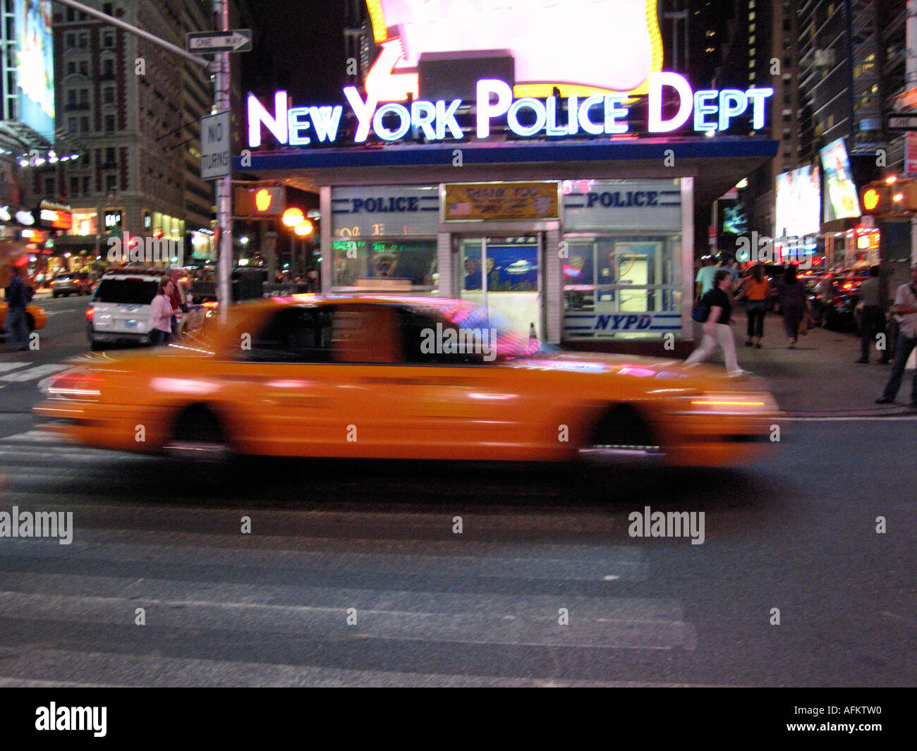 Nypd police car vehicle times square new york hi-res stock photography ...