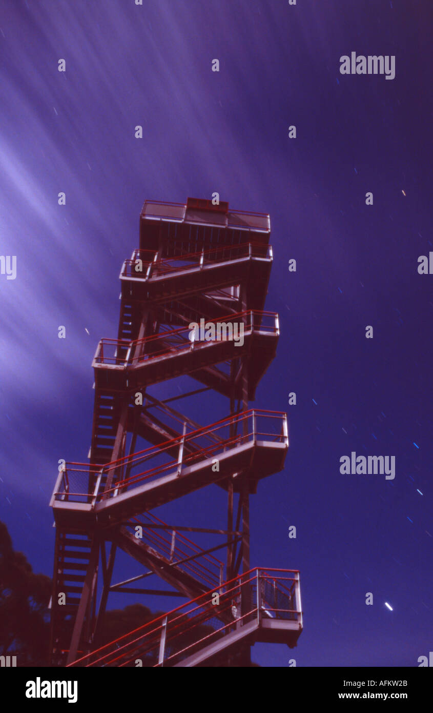 tower at night vertigo Stock Photo - Alamy