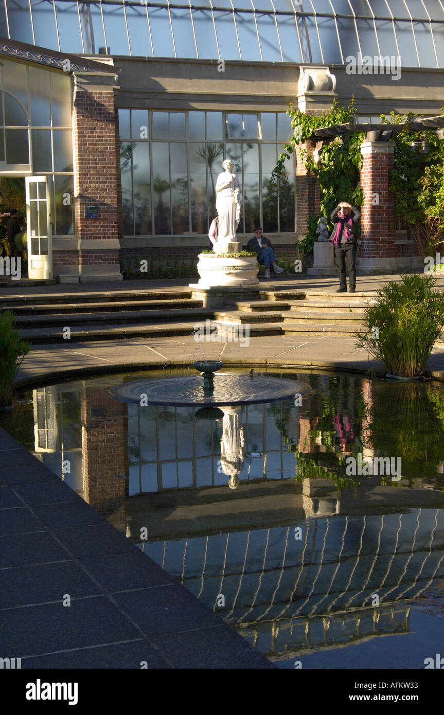 Water fountain greenhouses and ornamental gardens Wintergarden Auckland ...