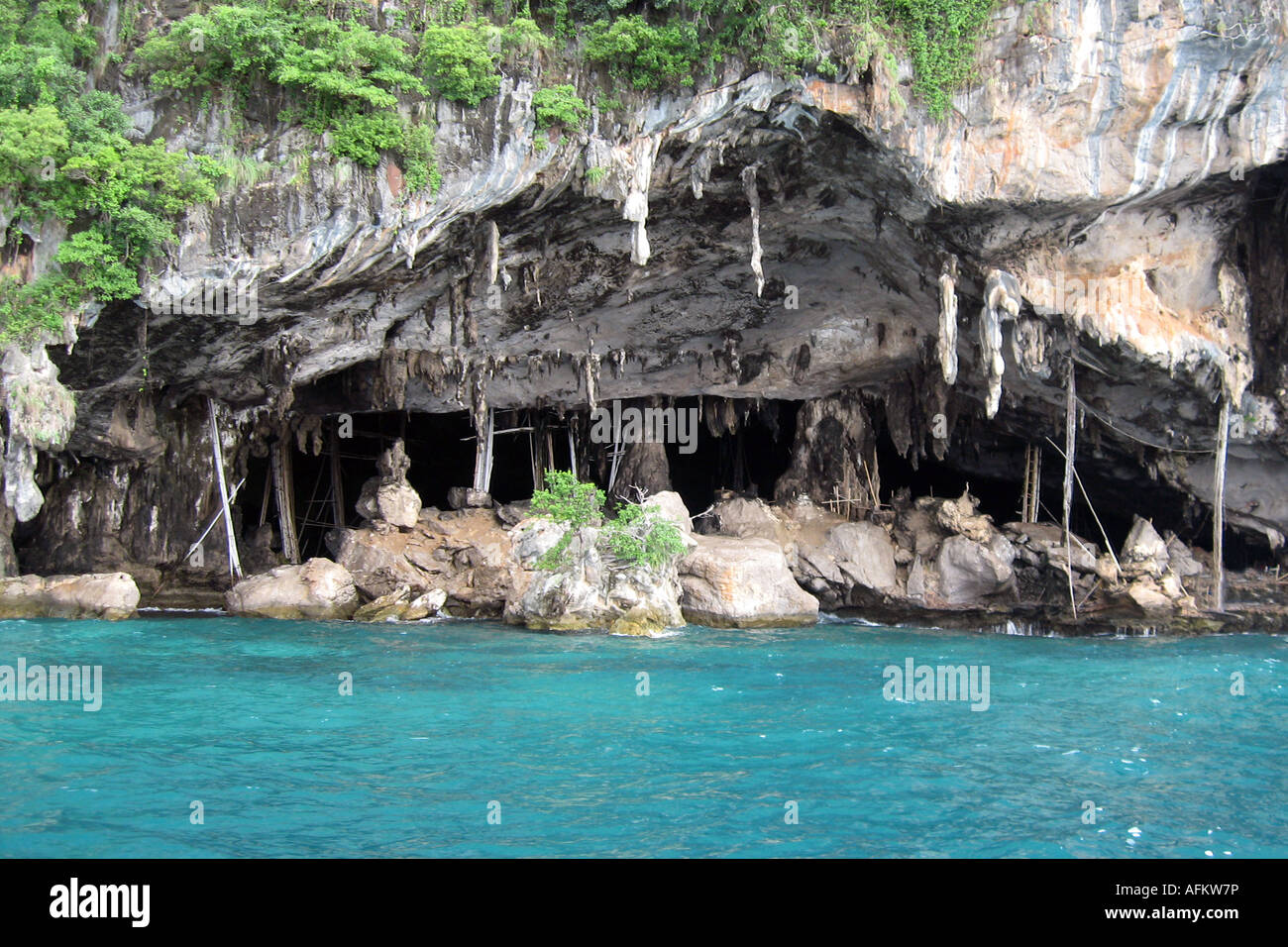 Thai Island Cave Stock Photo - Alamy