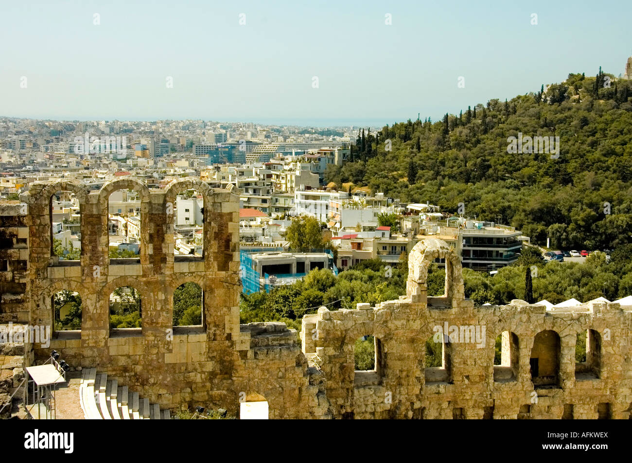 View of Athens from the Acropolis Greece Stock Photo - Alamy