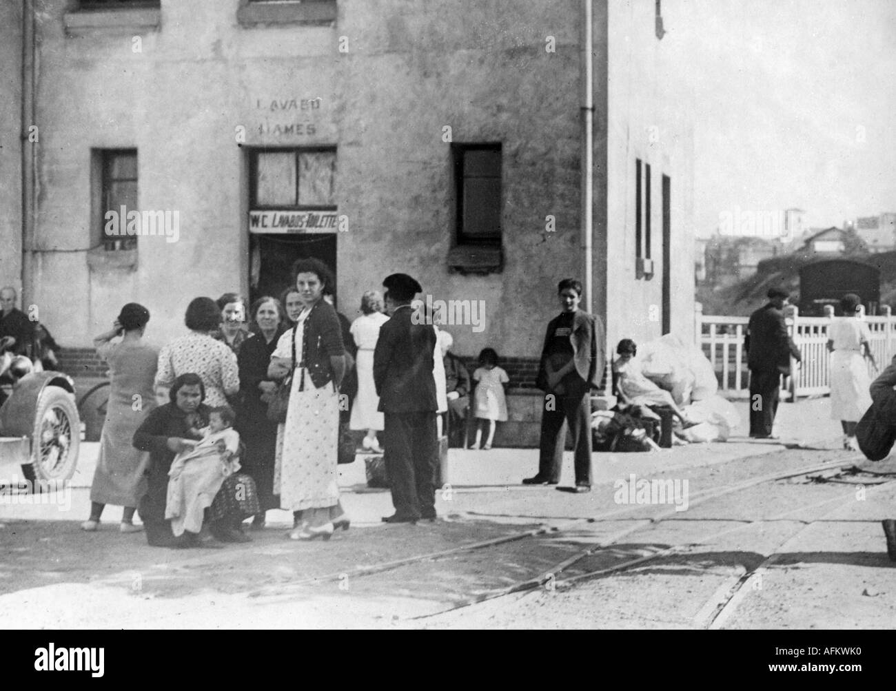 geography / travel, Spain, Spanish Civil War 1936 - 1939, refugees at ...