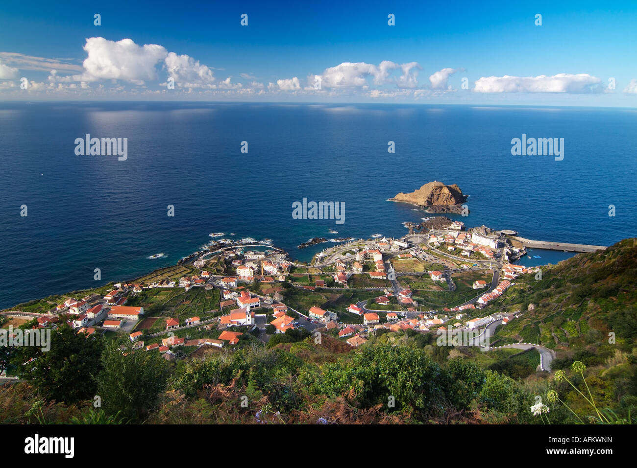 Panoramic of Porto Moniz Stock Photo - Alamy