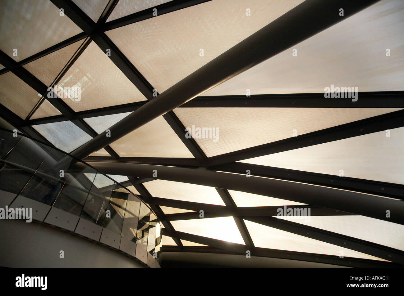 interior glass of GLA city hall in London UK Stock Photo - Alamy