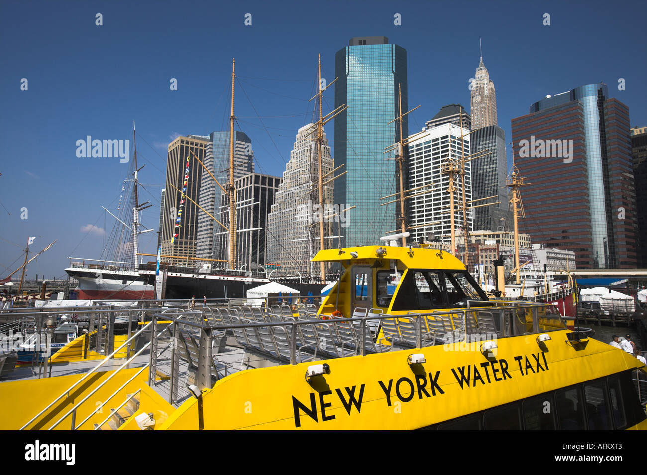 South Street Seaport New York City Stock Photo - Alamy