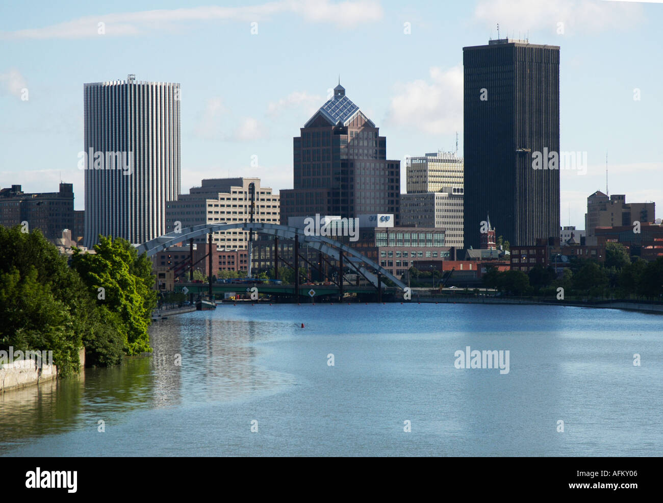 Rochester NY USA skyline Stock Photo - Alamy