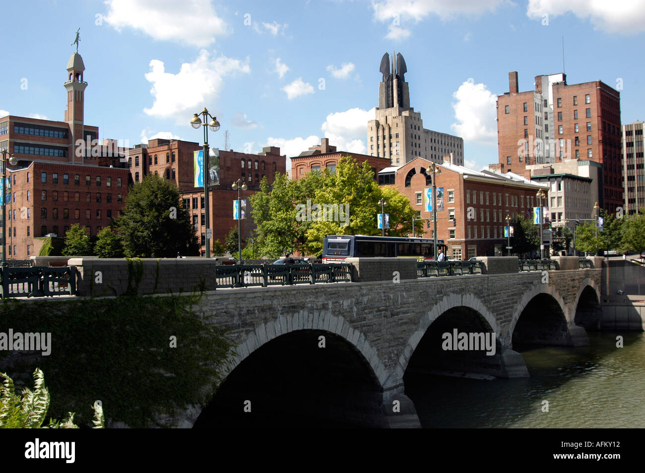 Main Street bridge Rochester NY USA Stock Photo - Alamy