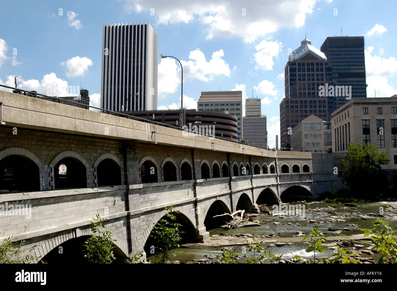 Broad Street bridge Rochester NY USA Stock Photo - Alamy