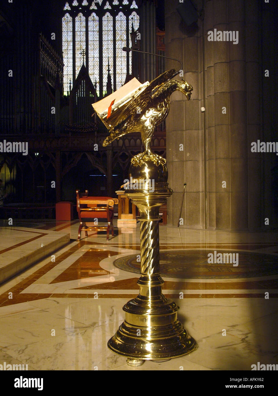 Gold pulpit St Patrick s Cathedral Melbourne Australia Stock Photo - Alamy