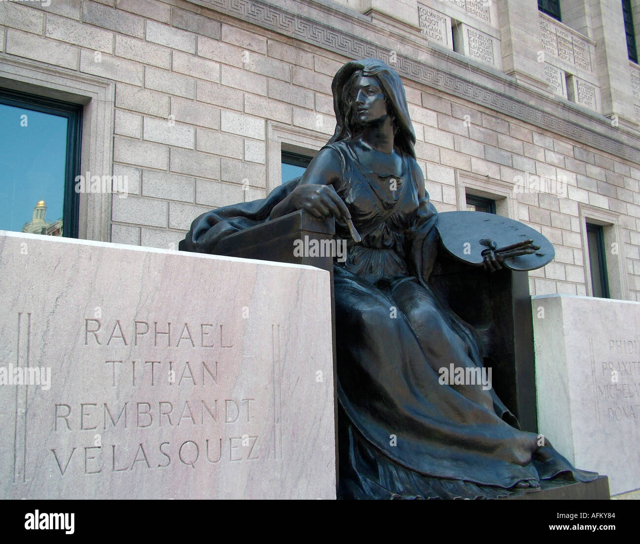 Boston public library outside hi-res stock photography and images - Alamy