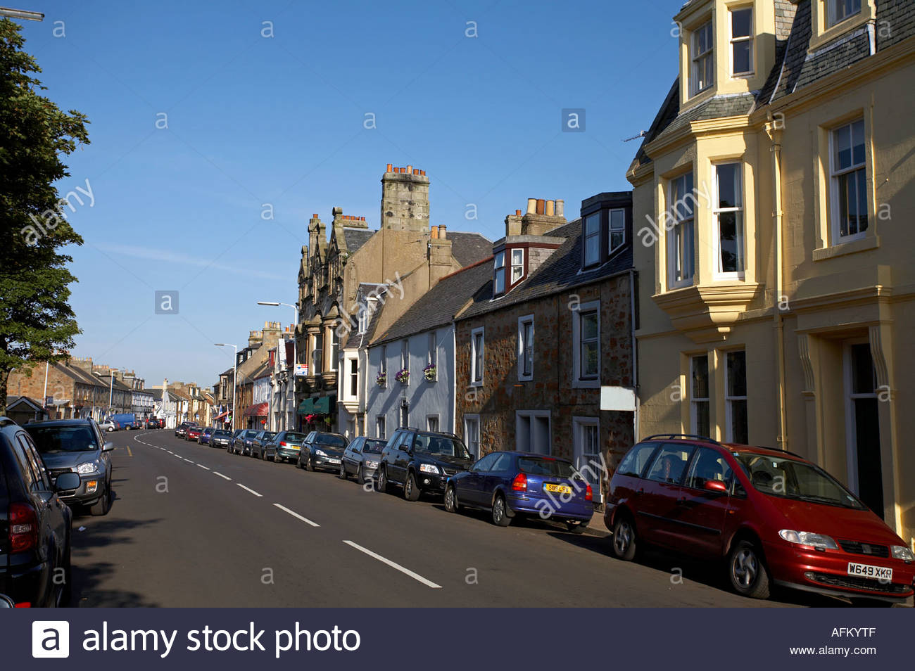 Elie coastal village High Street, Fife SCOTLAND Stock Photo - Alamy