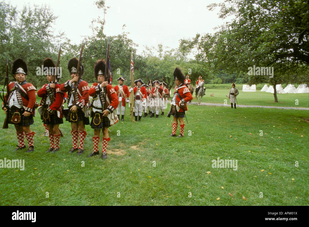 Revolutionary War British Soldiers Marching