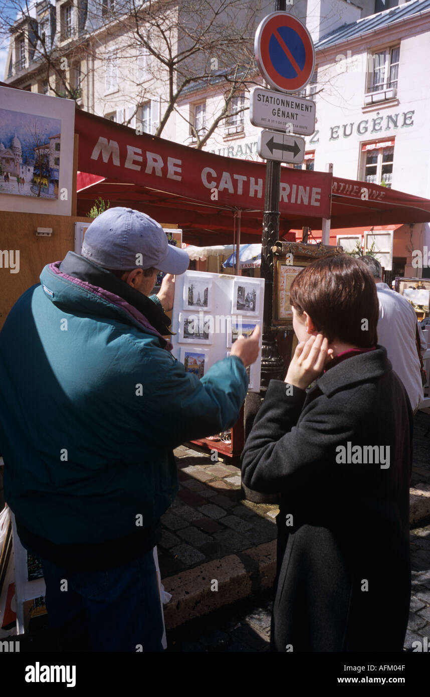 Artists at Montmartre Paris France Stock Photo - Alamy
