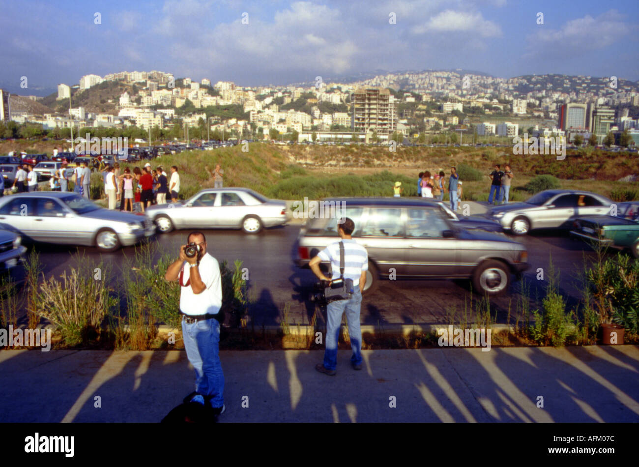 wide view of north beirut area and hills around Stock Photo - Alamy