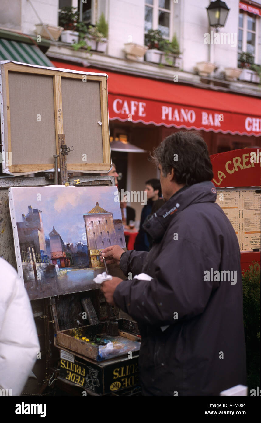 Artists at Montmartre Paris France Stock Photo - Alamy