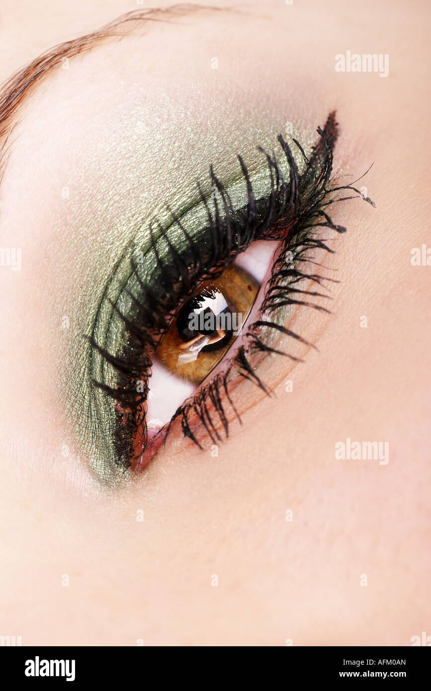 beautiful eye with makeup Stock Photo - Alamy