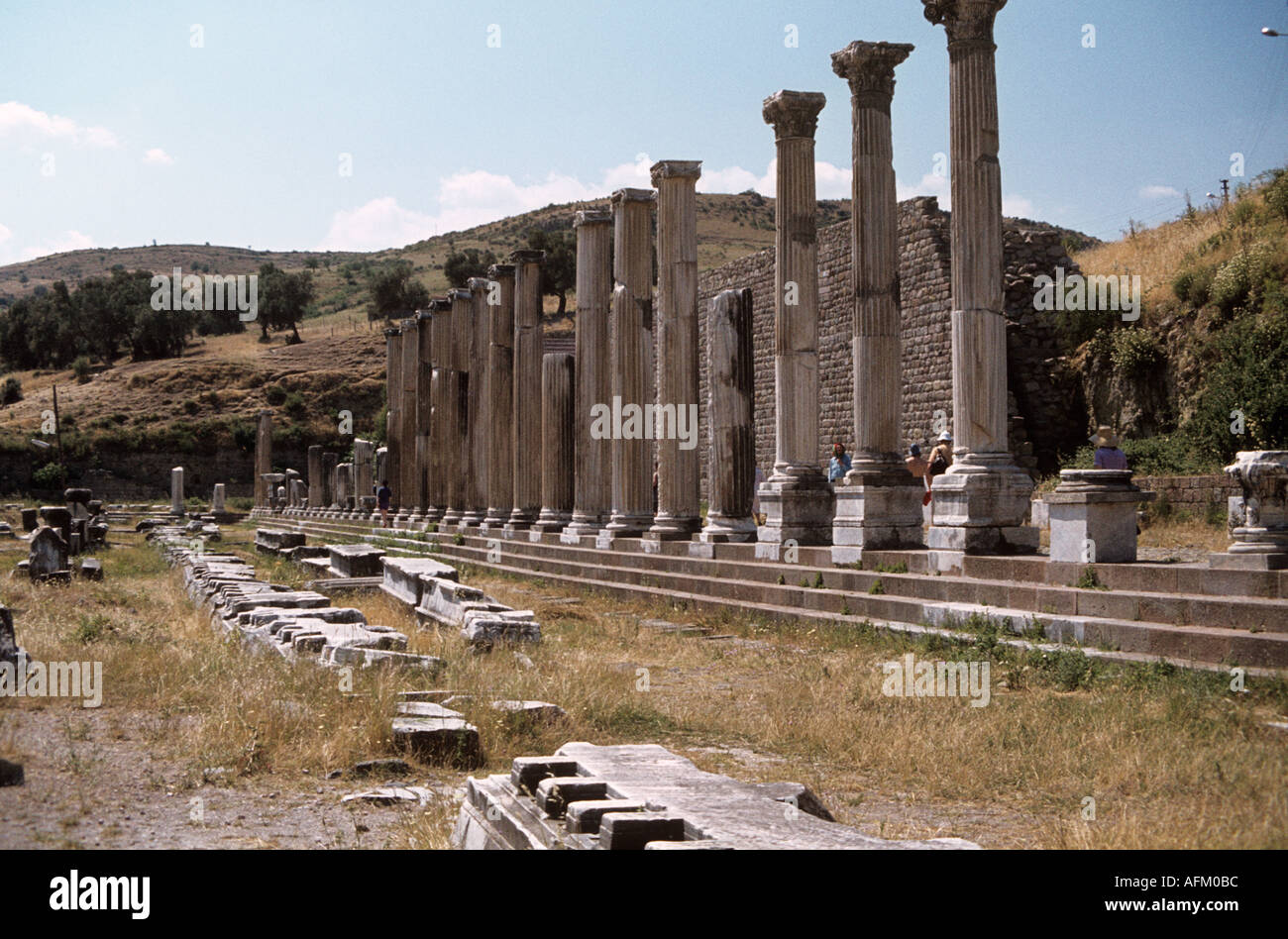 The ruins of ancient Pergamum in Turkey Stock Photo - Alamy