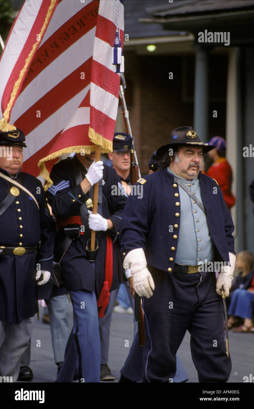 civil war reenactors Gettysburg PA battle field Stock Photo - Alamy