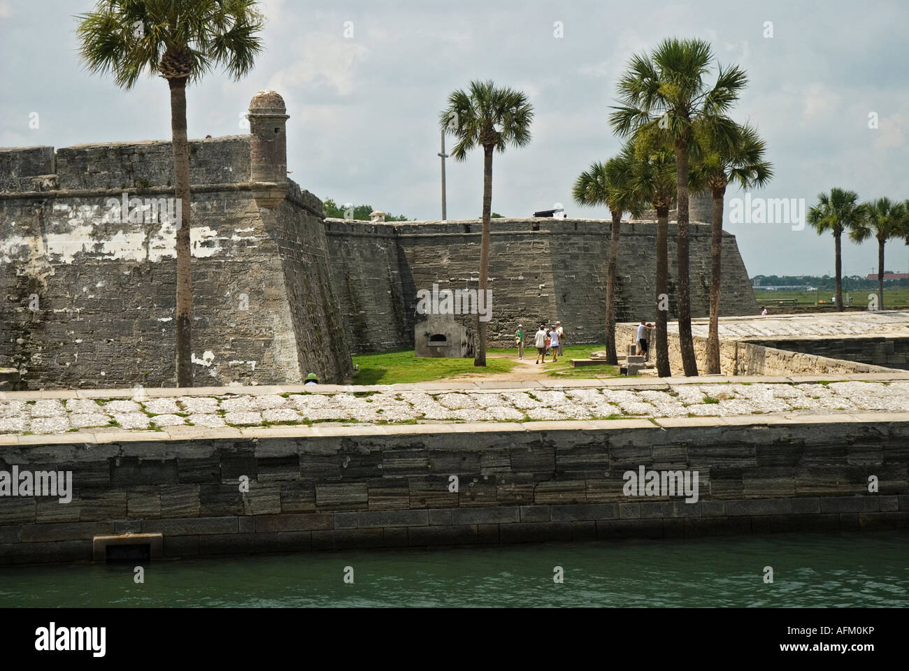 Old fort Castillo de San Marcos National Monument St Augustine Florida ...