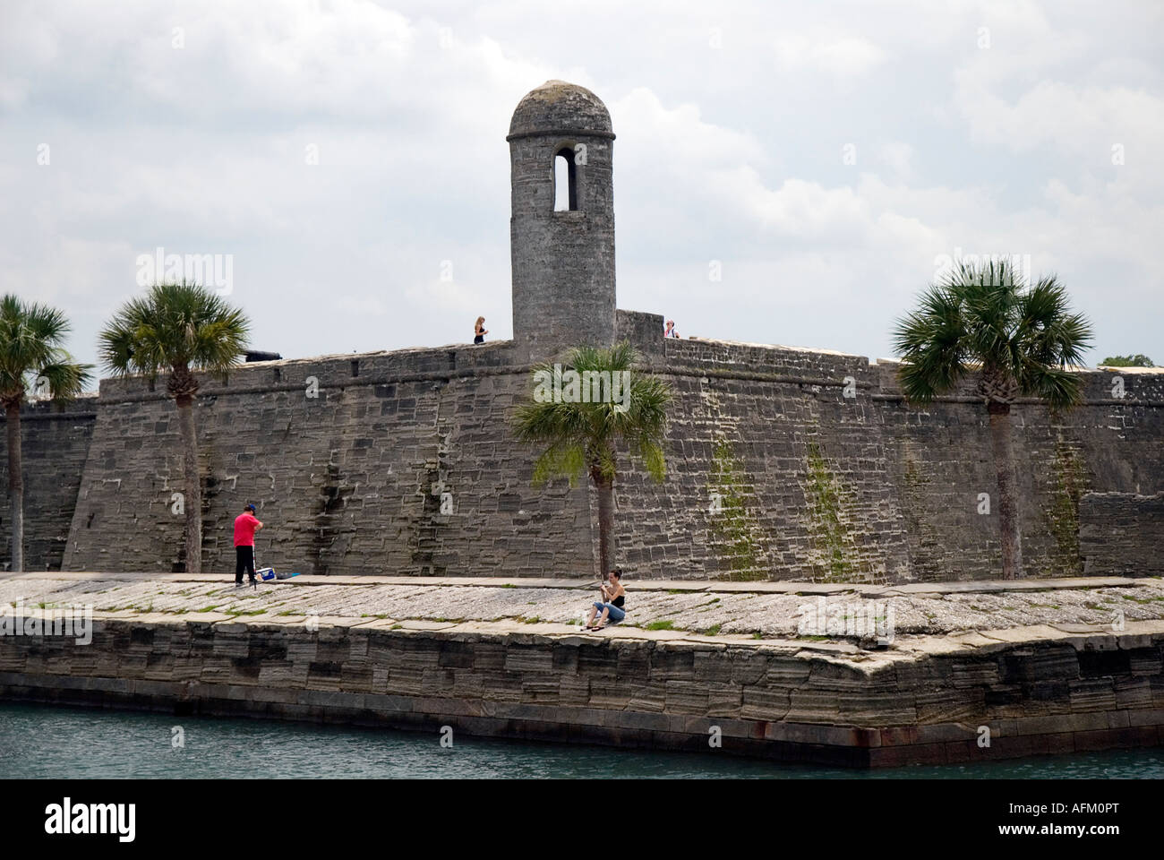 Old fort Castillo de San Marcos National Monument St Augustine Florida ...