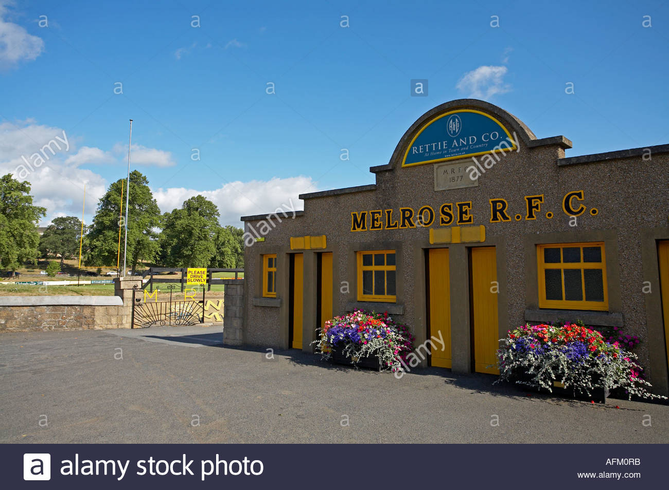Melrose melrose rfc greenyards uk hi-res stock photography and images ...