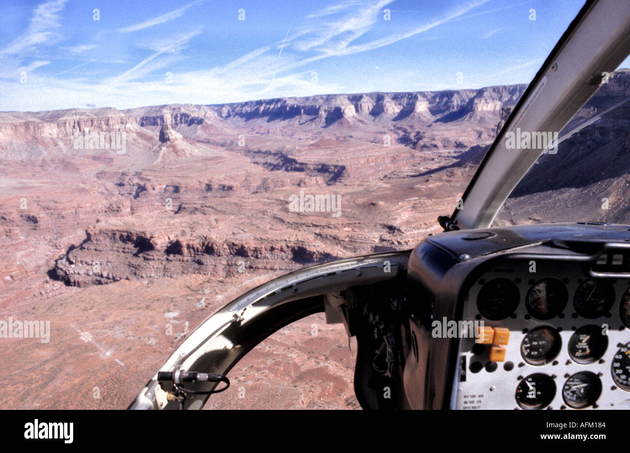 Flying out of Supai the Havasupai village in the Grand Canyon National ...